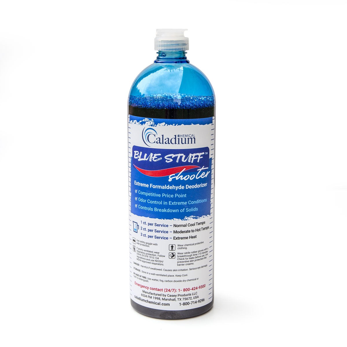 BLUE STUFF Shooter 6- 1 Liter Bottles – Caladium Chemical